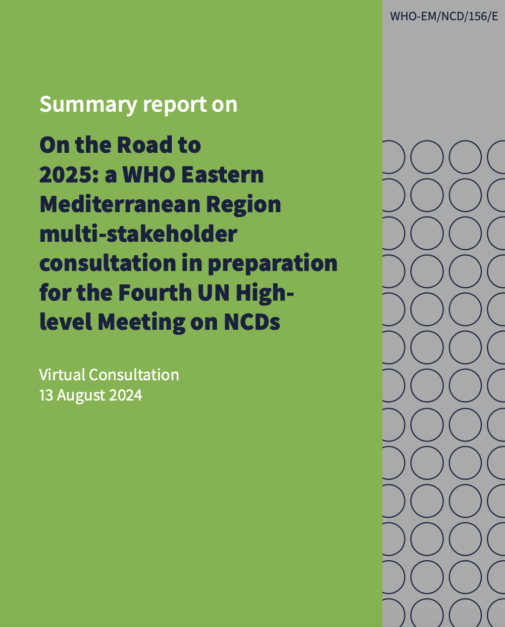 On the Road to 2025: a WHO Eastern Mediterranean Region multi ... On the Road to 2025: a WHO Eastern Mediterranean Region multi ...